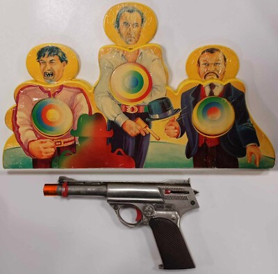 Vintage JAMES BOND TARGET Shooting GAME Metal COIBEL SURE FIRE LUGER ...