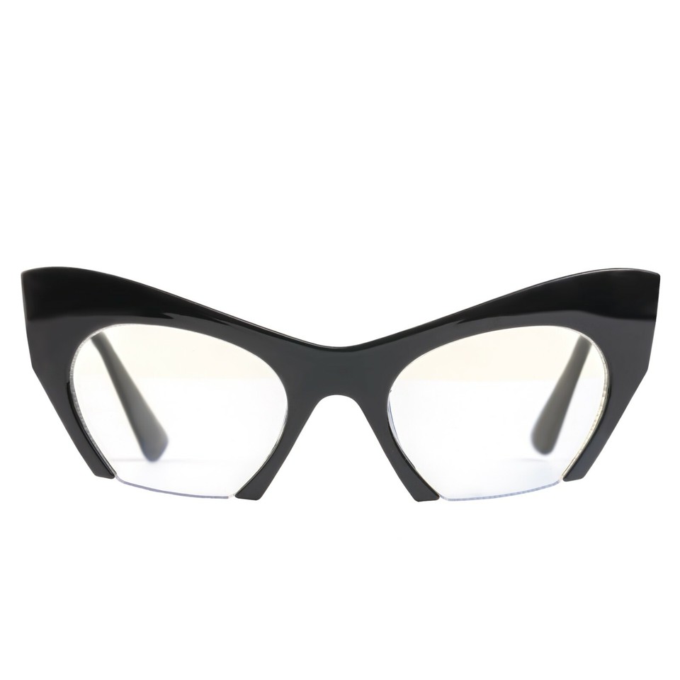 Eyeglasses Cat Eye Demi "Rasoir" Glasses razor cut off lens Shadz GAFAS ...