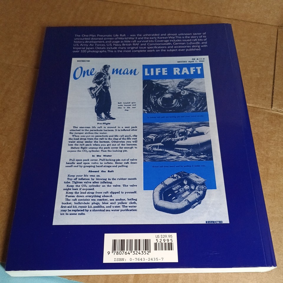 One-Man Pneumatic Life Raft Survival Kits of World War II by Robert S ...