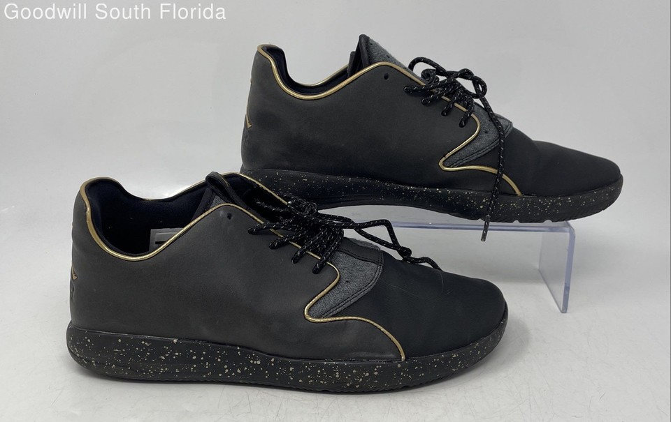 Nike Mens Air Jordan Eclipse Holiday 812303-007 Black Gold Sneaker ...