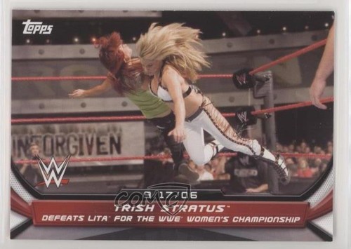 2016 Topps WWE Divas Revolution Best Matches Trish Stratus Lita #2 | eBay