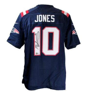 Mac Jones Signed/Autographed Patriots Nike Football Jersey L Beckett ...