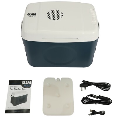 GlamHaus Electric Cooler Box Insulated Hot/Cold 1 Ice Pack 240V AC 12V ...