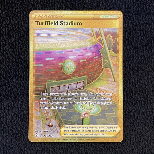 Pokémon TCG Turffield Stadium Evolving Skies 234/203 Holo Secret Rare ...