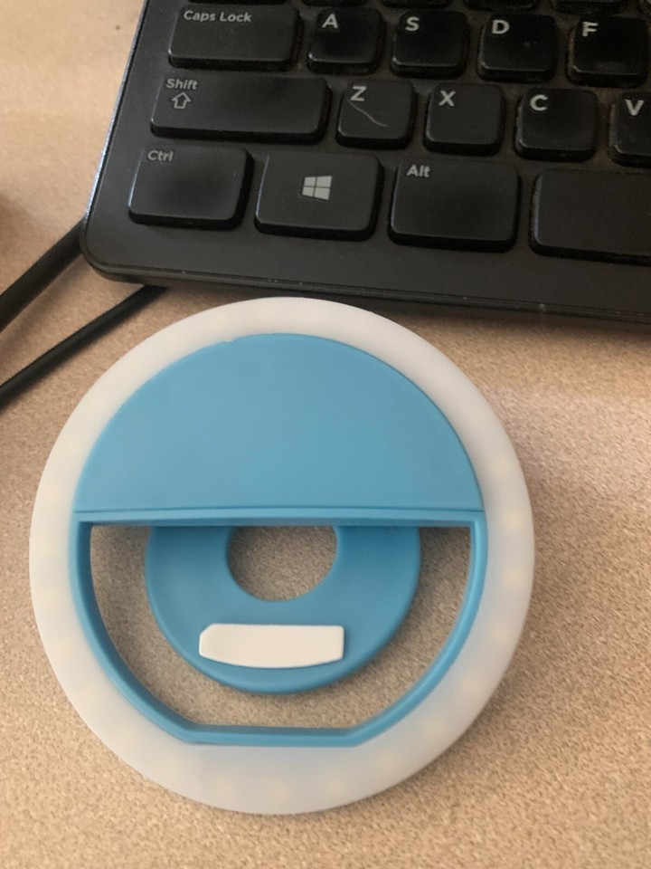 Portable Selfie LED Light Ring Camera iPhone Android iPad Ring Light ...