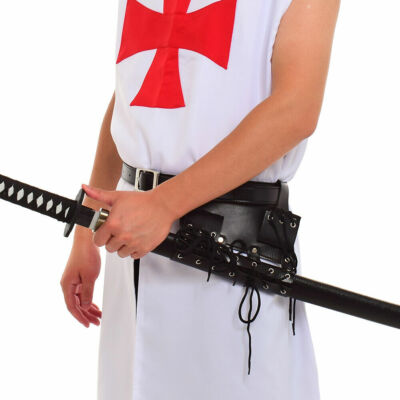 Medieval Rapier Swords Black Frog Holster with Belt Cross Lacing Holder ...