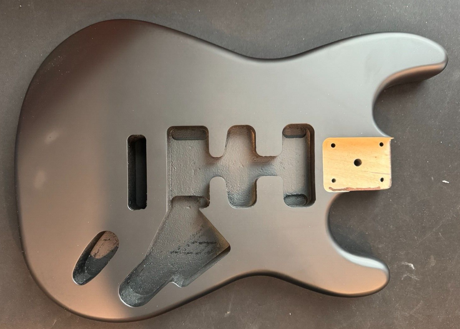 Alder Matte Hot Rod Black Universal Route Guitar Body fits Fender ...
