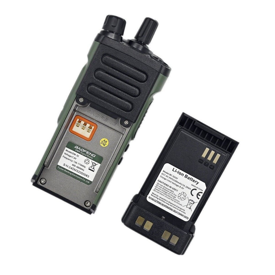 US Baofeng DM-32UV 8W GPS AES256 Encryption UHF VHF NOAA FM AM Dual ...