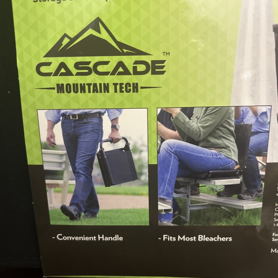 Cascade Mountain Tech Lightweight Stadium Seat for Bleachers w/ Steel ...
