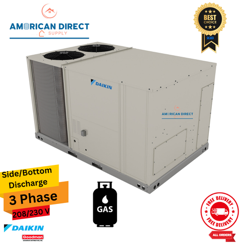 12.5 Ton Daikin Light Commercial Package Unit Gas/Electric AC 11.2 EER ...