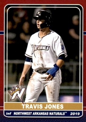2019 Northwest Arkansas Naturals #13 Travis Jones Humble Texas TX ...