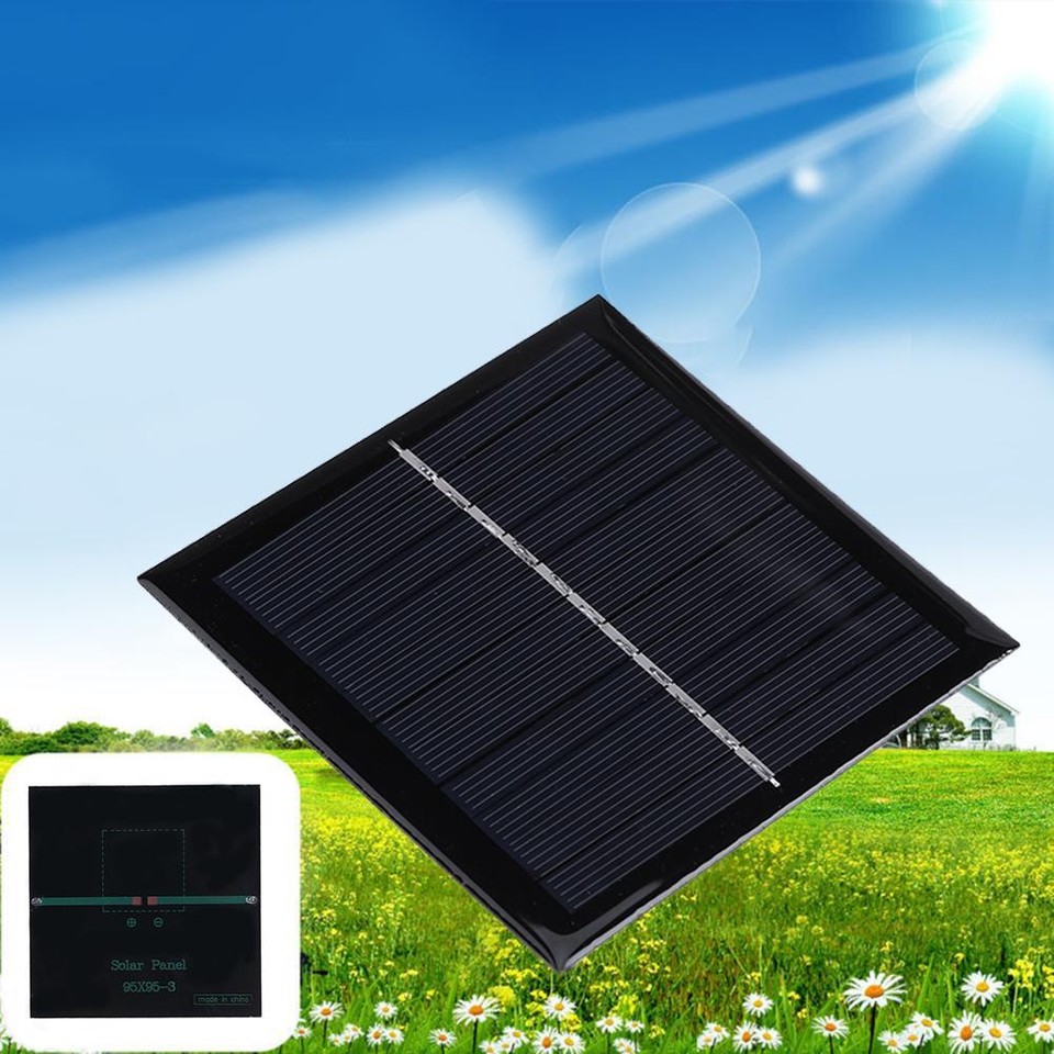 Mini 95x95mm 5.5V 1W Solar Panel Power Module for Light Battery Cell ...