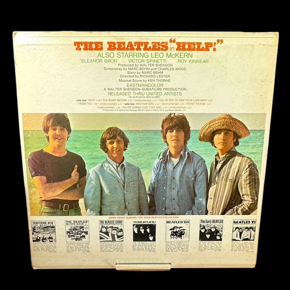 The Beatles Help! Capitol Records LP VG PLUS rainbow capitol original ...