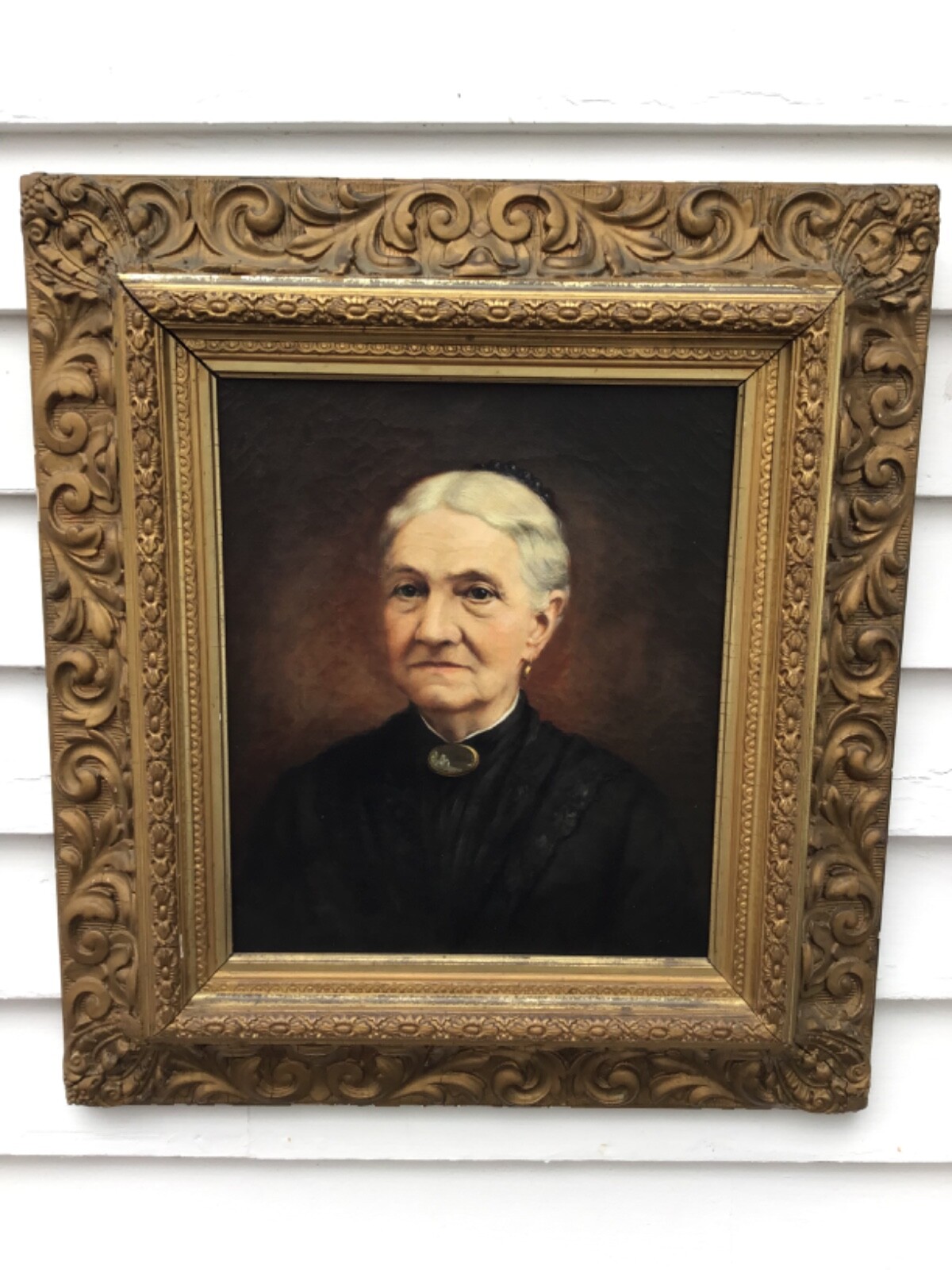 Antique Oil/Canvas Portrait From Charles G. Calder Providence | eBay