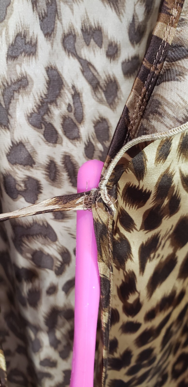 SEDUCTIVE WEAR by Cenima etoile Satin Leopard Robe Si… - Gem