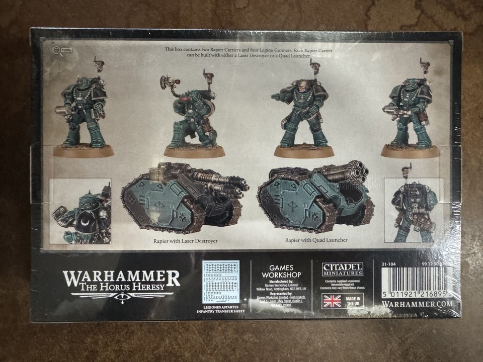 Warhammer 40k 30k Rapier Laser Destroyer & Quad Launcher Battery NEW in ...