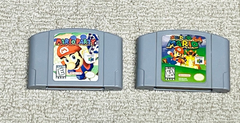 Nintendo 64 Console Bundle System N64 - w/ Mario Party & Super Mario ...