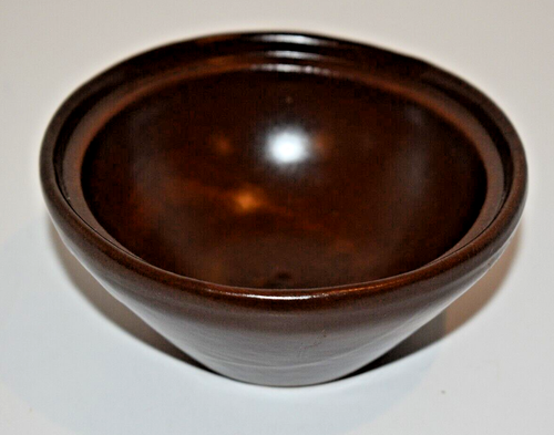 Rare MCM 1953 Roseville Raymor Modern Artware Brown Glaze Planter Bowl ...
