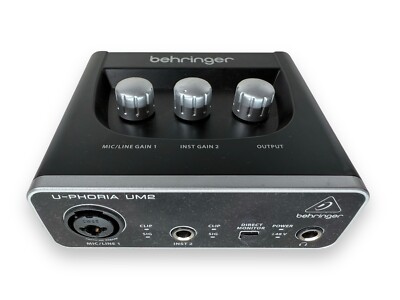 Behringer U-PHORIA UM2 Single Channel Audio Interface - Black ...
