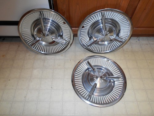 1957 1958 58 Pontiac Accessory Flipper Wheel covers Hubcaps Used OEM | eBay