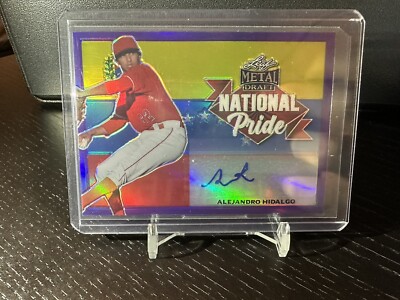 Alejandro Hidalgo 🔥2021 Leaf Metal Draft Auto /25 National Pride Angels ...