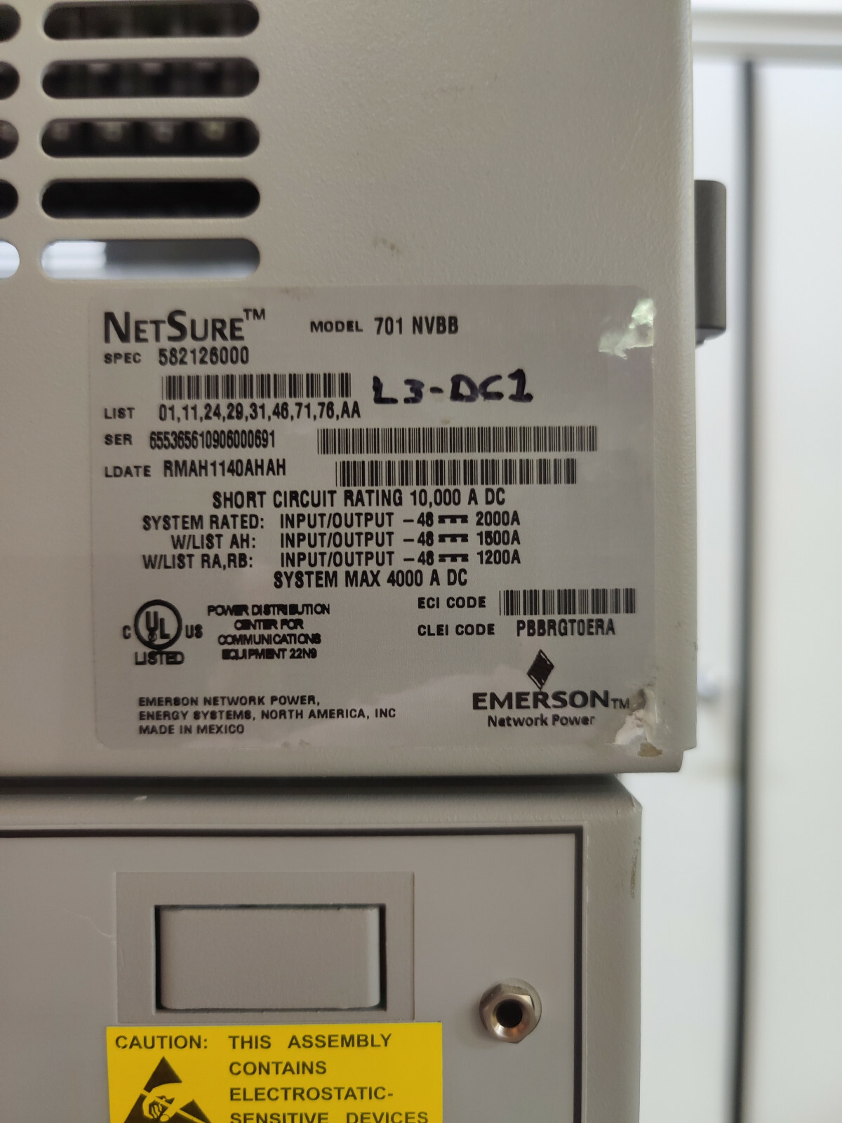 Emerson Netsure 701NVBB DC Power System 701 NVBB | eBay