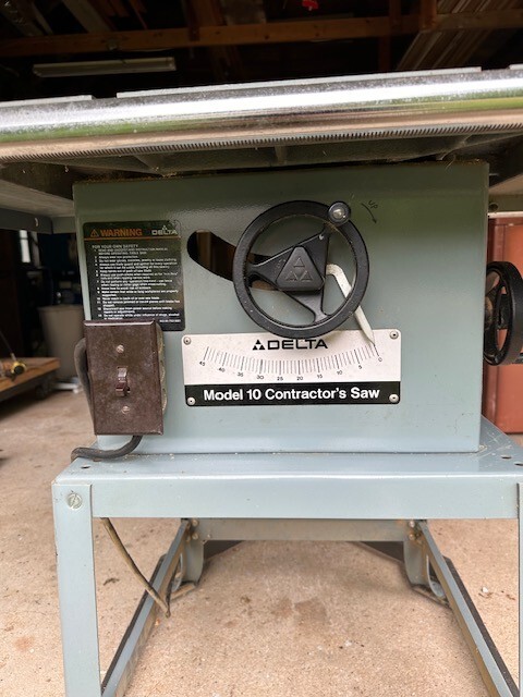 Delta 10" Contractors Table Saw - USA Made | eBay