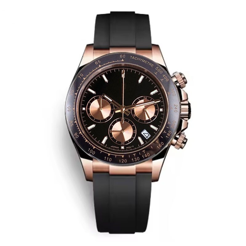 Japan VK63 Sapphire Glide lock Clasp Multifunctional Chronograph Quartz ...