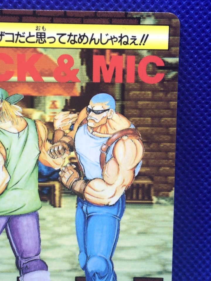 Final Fight 2 JACK＆MIC No.7 card CAPCOM BANDAI 1993 Yoshiki Okamoto ...