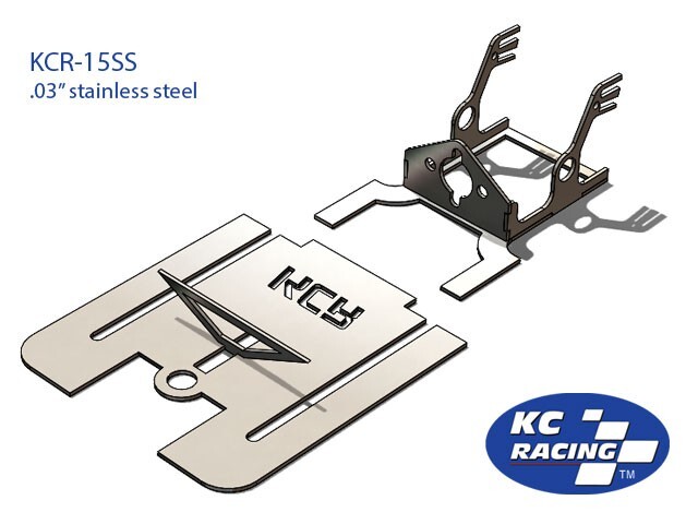 1/24 Slot Car Drag Racing SS Chassis Kit - KC Racing (.03” Nose) KCR ...