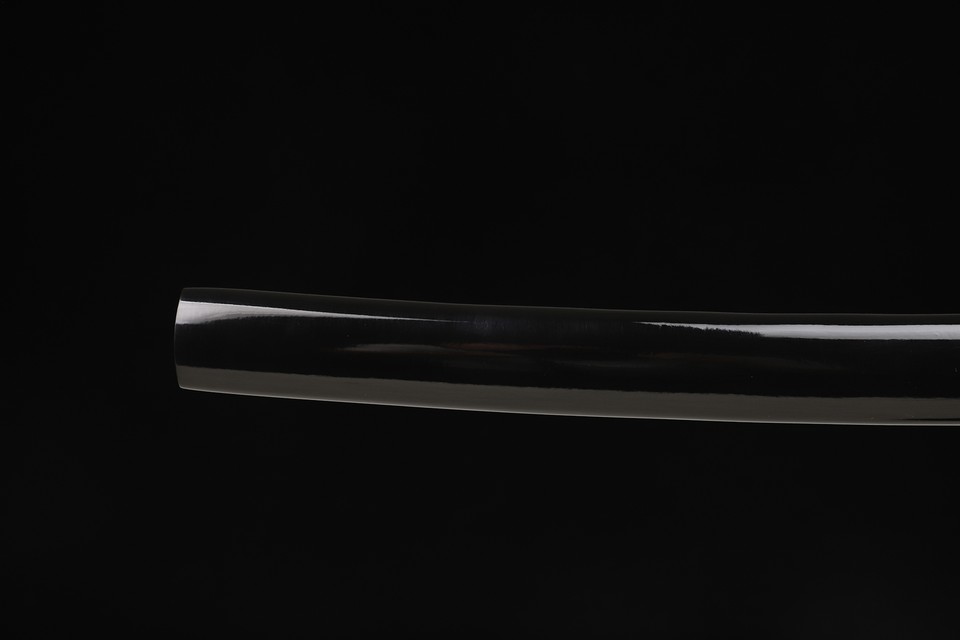 9260 Spring Steel Katana Japanese Samurai Sword All Black Full Tang ...