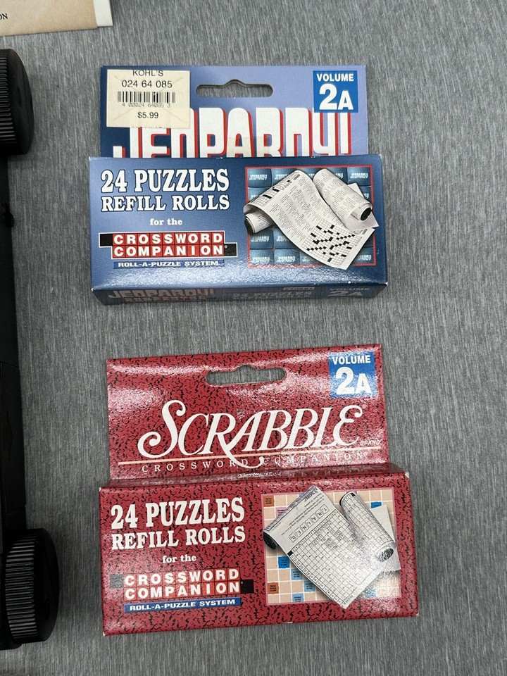 Herbko Crossword Companion Roll-A-Puzzle System With Backlight And ...