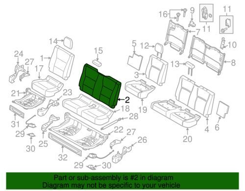Genuine Ford F Series Super Duty 2017-2018 Seat Cover Assembly FL3Z ...