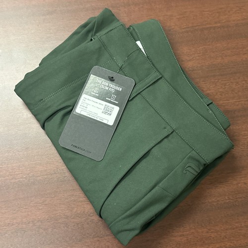 Fabletics The Don Trouser Pants Mens 33x32 Slim fit Pine Shadow Active ...