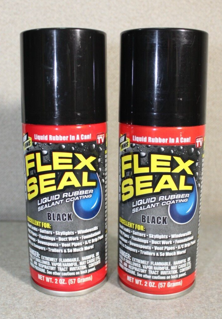(2) Flex Seal 2 oz. Black Liquid Rubber Sealant Spray, Mini Cans | eBay