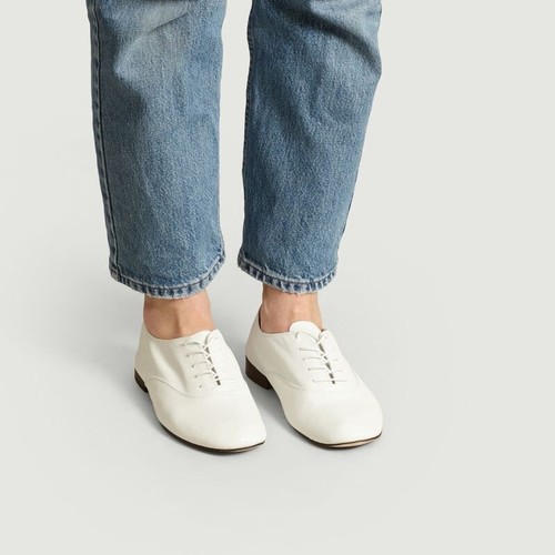 RARE New in Box Scanlan Theodore White Buttersoft Leather Italy Brogue ...