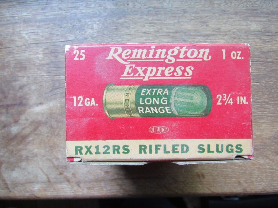 Vintage Remington Express Rifled Slugs Empty Box 12 GA | eBay