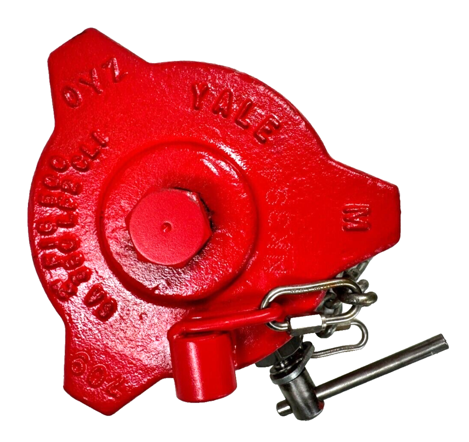 YALE 500 Threaded Closure 2" Class 600 XH Butt Weld End w/ 1/2" NPT Tap ...