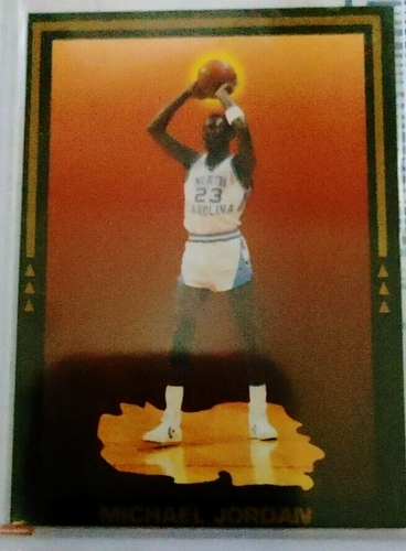 1985 Collegiate Record UNC Michael Jordan Rookie Basketball Card RARE ...