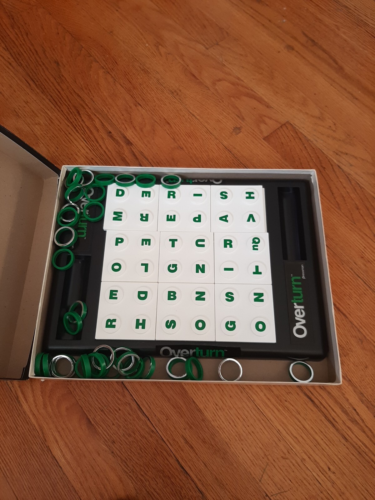 Vintage 1991 Pressman Overturn Word Board Game - Complete with ...