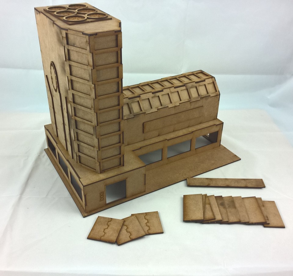 Tech centre scenery terrain wargames Infinity Wargaming building table ...