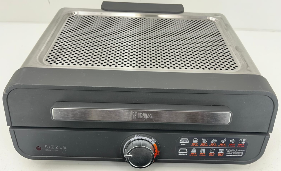 Ninja GR101 Sizzle Smokeless Indoor Grill & Griddle - Pre-Owned | eBay