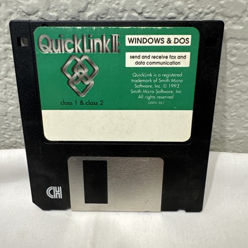 QuickLink II: Windows & DOS 3.5" Floppy Disk, Class 1 and Class 2 | eBay