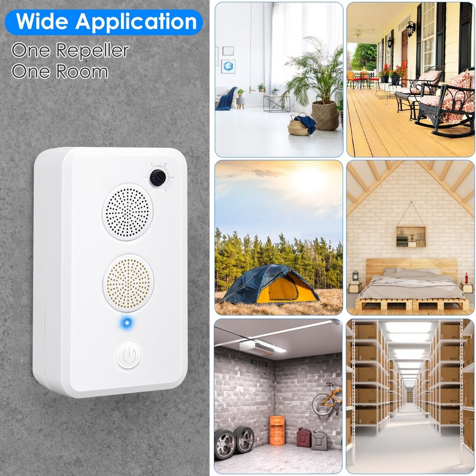 2/4x Ultrasonic Bat Repellent Keep Bats Away Rechargeable Bats ...