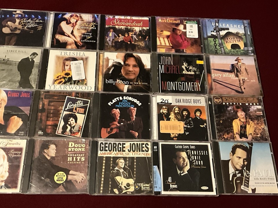 4.Lot of 28 Classic Country CD Gill Toby Keith Shenandoah Adkins Gilley ...