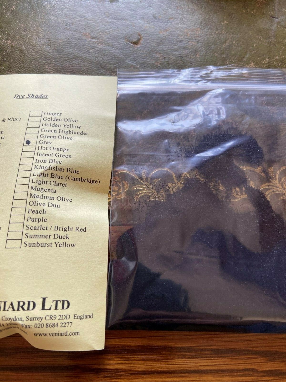 Veniard Special Dye for Fly Tyers Feathers & Furs in 40 Shades Fly ...