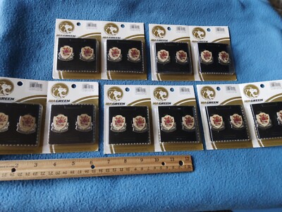 10 PAIRS OF - U.S. Army 96th SUPPORT BATTALION Unit DI DUI Crest PINS ...