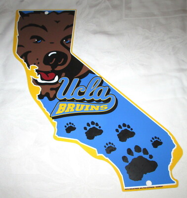 UCLA BRUINS - CALIFORNIA STATE SHAPED SIGN #16 - NEW | eBay