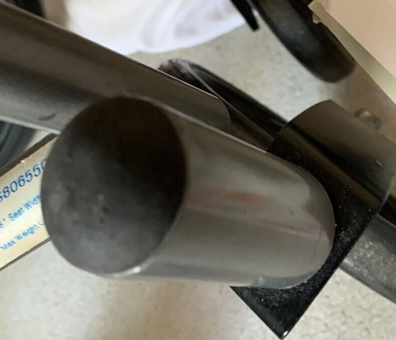 Pair of Rubber Black End Caps, Wheelchair Front Wheel Nut, Medline ...