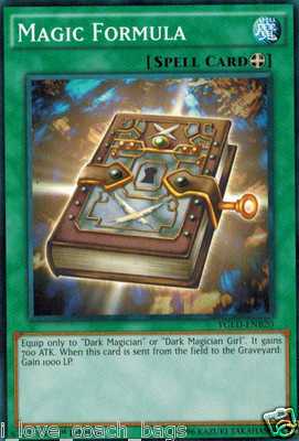 Magic Formula YGLD-ENB20 1st (Mint X 3) YUGIOH Common Equip Spell Cards ...